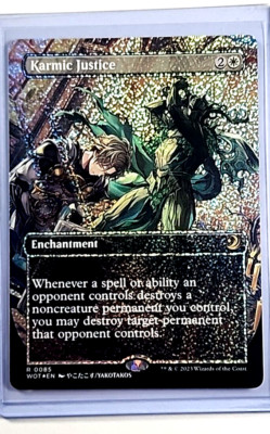 MTG Magic the Gathering Wilds of Eldraine WOE Confetti Foil #85 Karmic ...