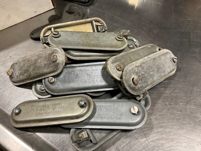 12 ASSORTED Rigid Conduit Body Covers Cast Iron Form 7 Cover 1 in used ...