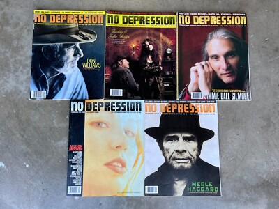 No Depression Magazine Lot - 1999 and 2000 - 5 Issues Merle Haggard Don ...