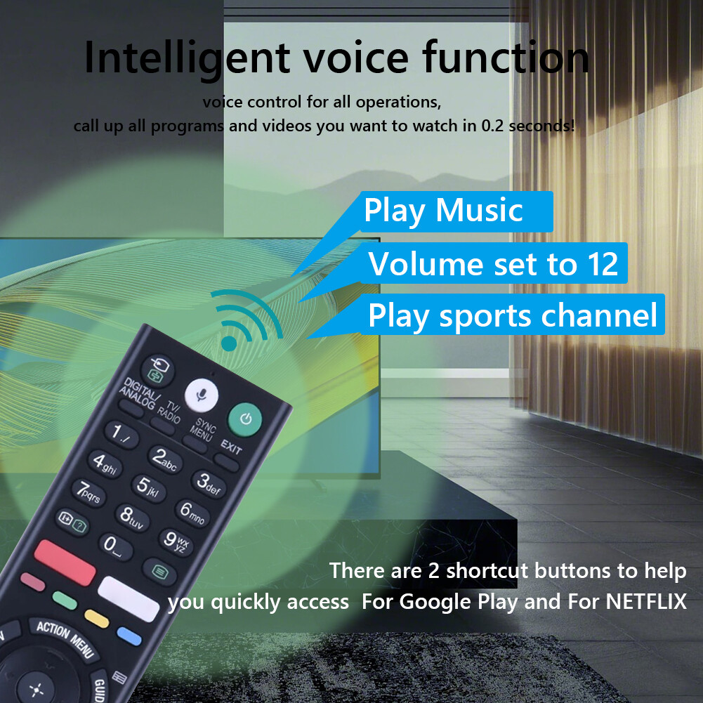 Practical TV Remote Control Shortcut Button TV Controller for Sony TV ...