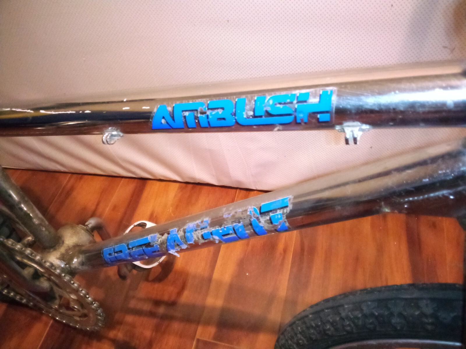 Free Agent BMX Vintage 1996 Ambush 20" Original Chrome Decals USA Made ...
