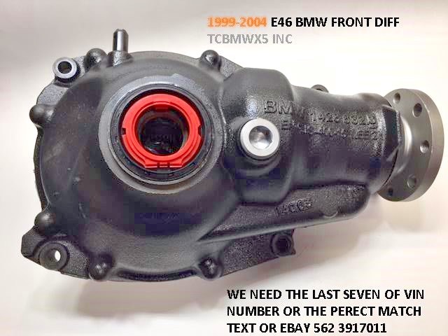BMW 325XI 328XI 330XI AWD FRONT DIFFERENTIAL | eBay
