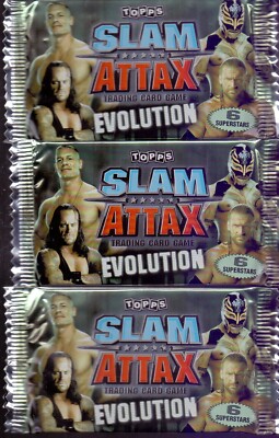 TOPPS 3 BOOSTERS SLAM ATTAX EVOLUTION | eBay