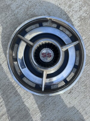 VTG 1963 Impala SS Used Single Wheel Hub Caps Spinner Chrome Look | eBay