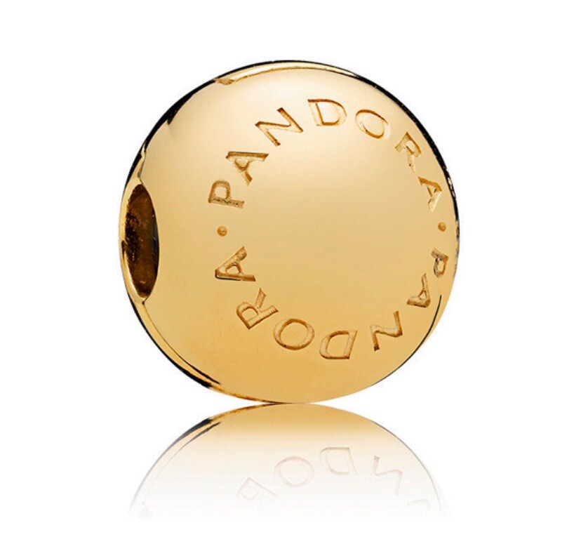 Authentic Pandora Logo Round Clip 767053 | eBay