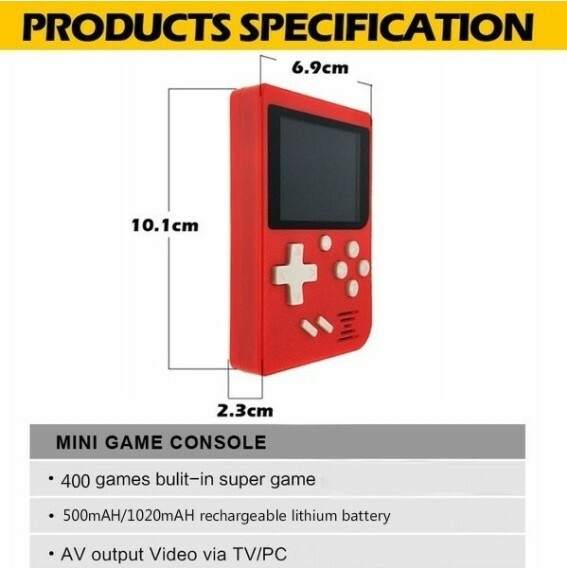 Pocket Handheld Retro Game Console Red | eBay