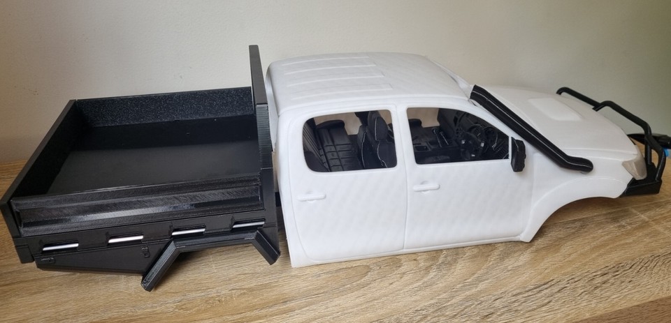 1:10 Scale N70 Hilux Dual Cab RC Crawler Body Shell 313mm wheelbase ...