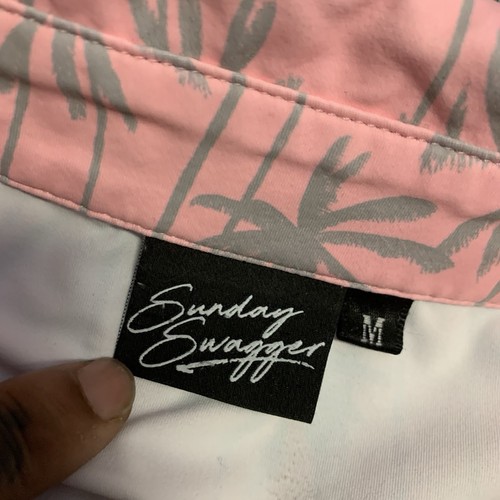 Sunday Swagger Polo Mens Size Medium Golf Palm Tree Performance Beach ...