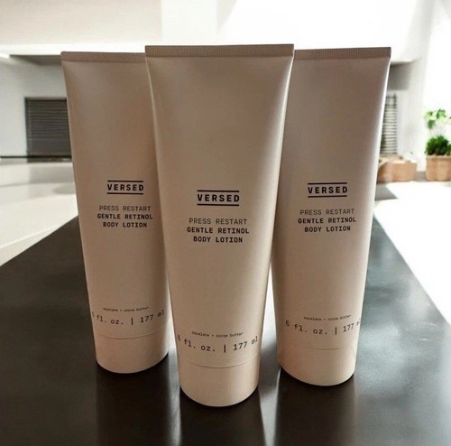 3 x VERSED PRESS RESTART Gentle Retinol Body Lotion 6 Fl Oz / 177 mL ...