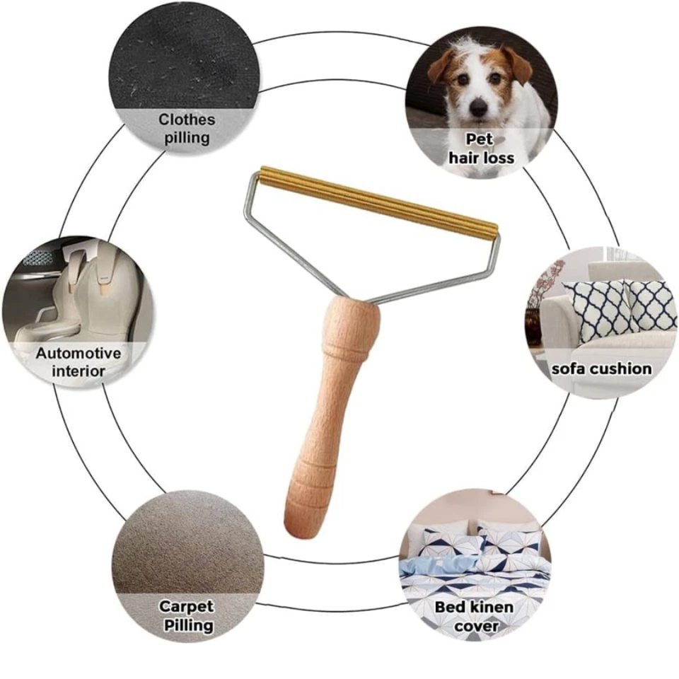 100 x LINT REMOVER - CARPET SCRAPER SHAVER, PET HAIR REMOVER DOG CAT ...