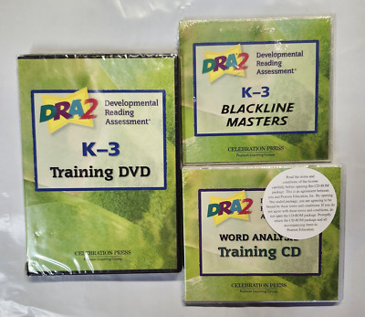 DRA2 Set of 3 / K-3 Training DVD + Blackline Masters + Word Analysis CD ...