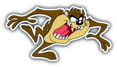 TASMANIAN DEVIL RUN TAZ LOONEY TUNES DECAL STICKER TRUCK VEHICLE WINDOW ...