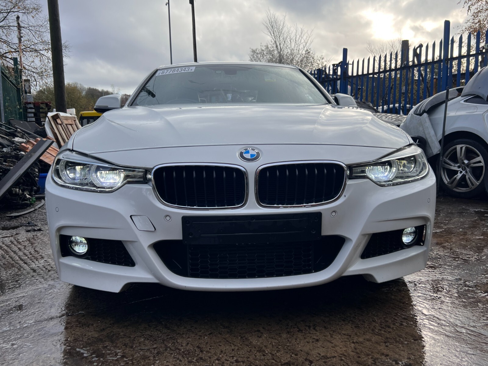 BMW 3 SERIES F30 F31 M SPORT LCI COMPLETE FRONT END BUMPER BONNET WING ...