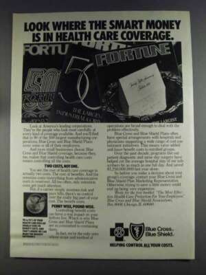 1980 Blue Cross Blue Shield Ad - Health Care Coverage | eBay