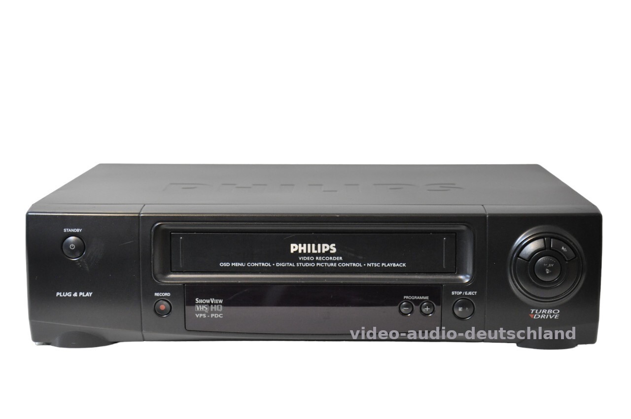 VHS Philips Turbo Drive Videorecorder / gewartet+ 1 Jahre Garantie ...