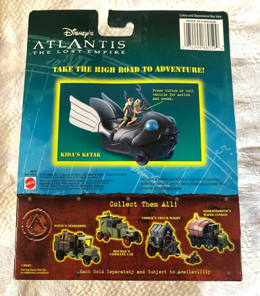 Disney Atlantis The Lost Empire Kida's Ketak the Princess Speeder New ...