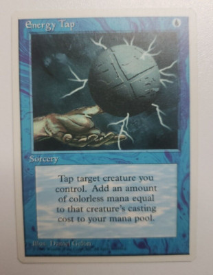 Energy Tap MTG Vintage 1995 Blue Sorcery Card Magic the Gathering | eBay