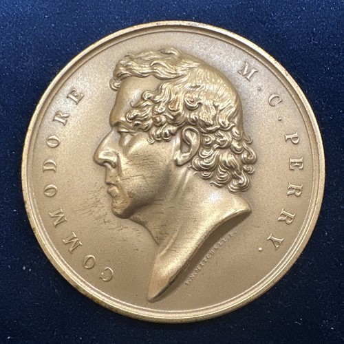 1854 Commodore M Perry Expedition to Japan Commemorative Bronze Medal ...