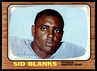 1966 Topps #49 Sid Blanks NICE Houston Oilers / Texas A&I | eBay
