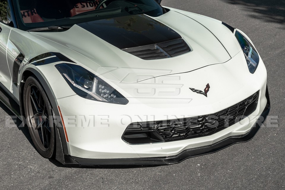 For 14-19 Corvette C7 | Z06 Stage 3 CARBON FIBER Front Side Winglet ...