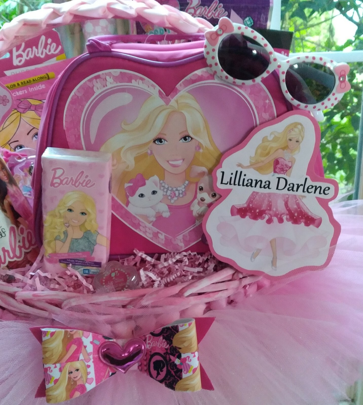 Barbie Theme Tutu Gift Basket | Birthday/Easter Gift Baskets | Girl ...