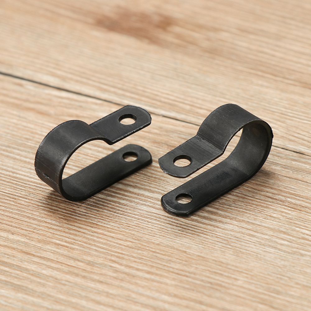 Metal Wiring Hose Fasteners Nylon Cable Clamp Pipe Mounting Fix R-Type ...