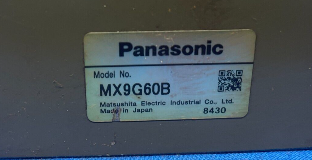 PANASONIC GEAR HEAD MODEL NO: MX9G60B | eBay