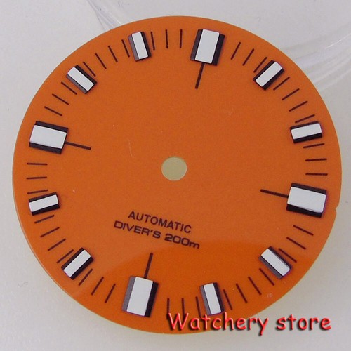 Tandorio 28.5mm Orange Blue Watch Dial Fit NH36 NH36A Automatic Watch ...