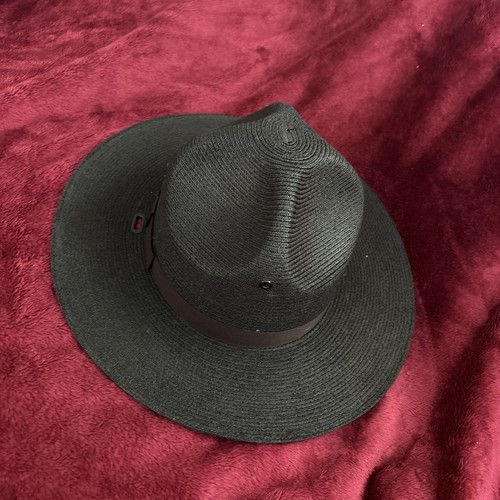 stratton self forming hat Campaign 7 1/8 Black Police Hat Mint ...