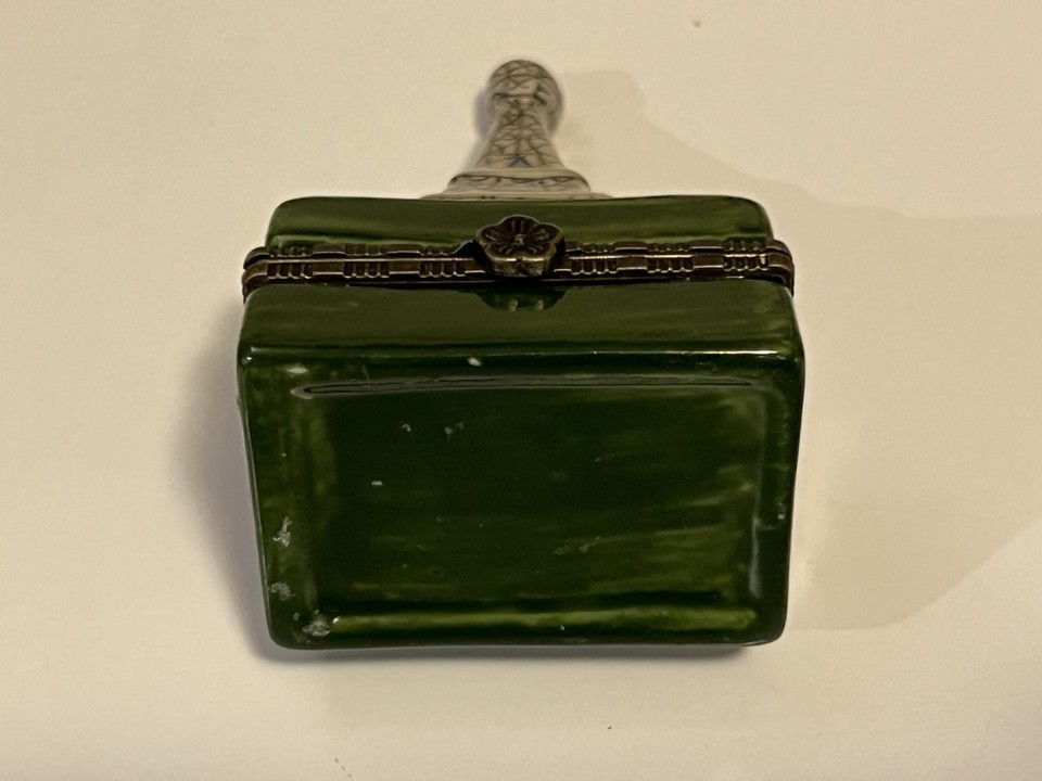 Vintage Limoges Eiffel Tower Paris Hand Painted Enamel Collectible Box ...