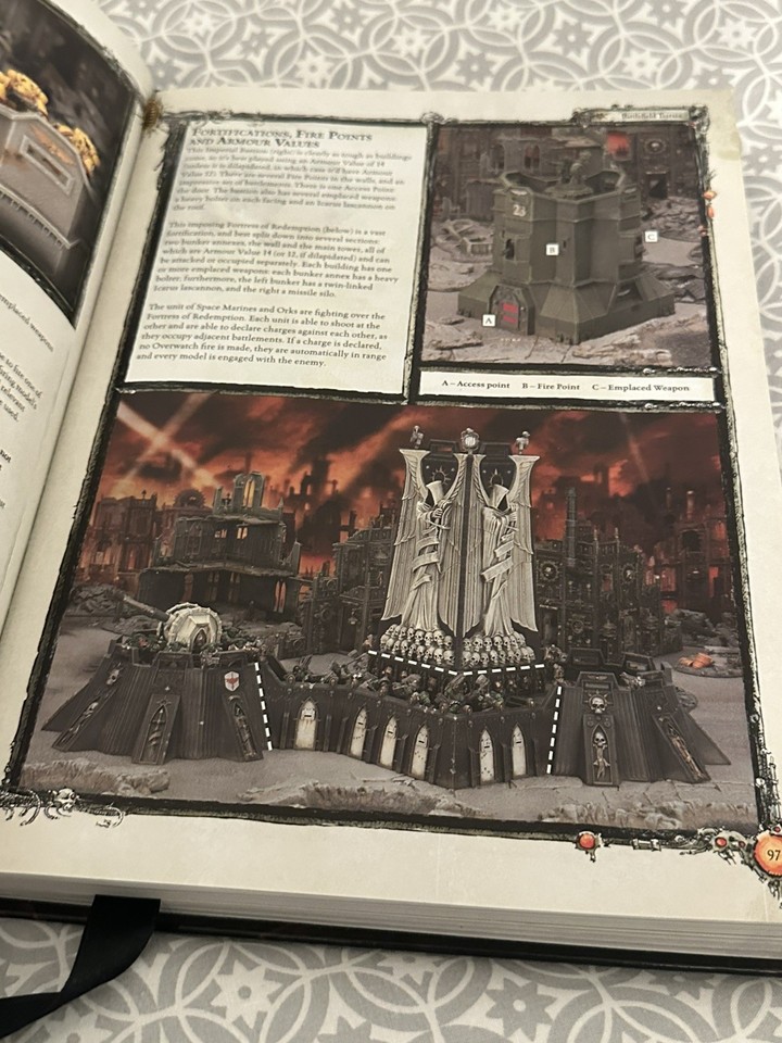 Warhammer 40k 40000 Rule Book 6th Edition VGC Hardback 2012 Games ...