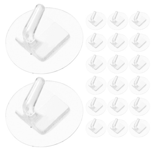 20 Pcs Strong Sticky Hook Double-sided Adhesive Wall Seamless Hooks | eBay