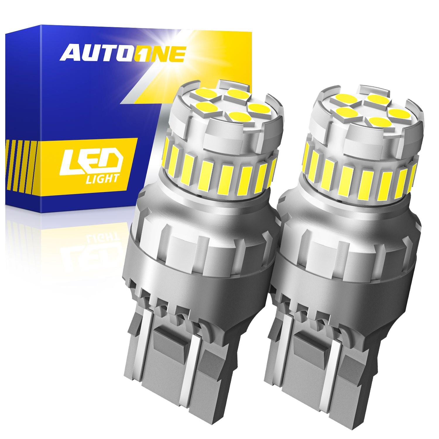 2X 6500K White 7443 7440 7444 LED Turn Signal Switchback DRL Parking ...