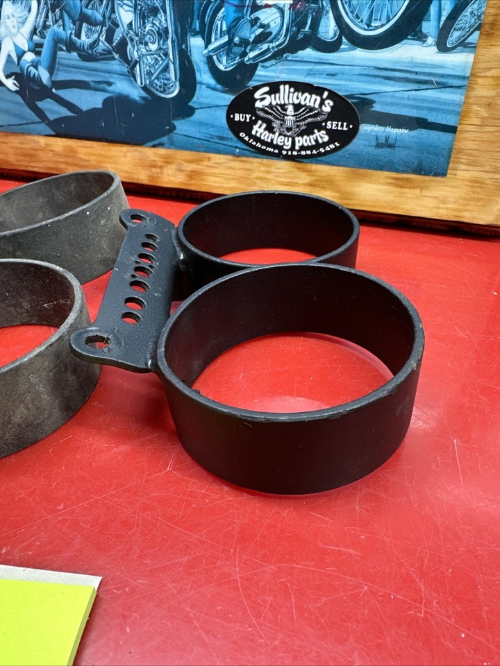 Harley Dual Guage Gauge Mount Bracket Sportster Dyna Fx Speedo Tach ...