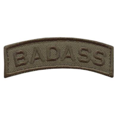 badass shoulder tab ranger green embroidered tactical morale fastener ...
