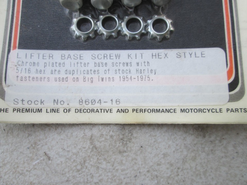 Harley-Davidson Hex Head Lifter Block Screw Kit Panhead Shovelhead New ...