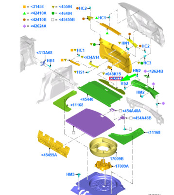 FORD KUGA MK2 C520 Laderaumabdeckung Verkleidung 1799159 NEU ORIGINAL ...