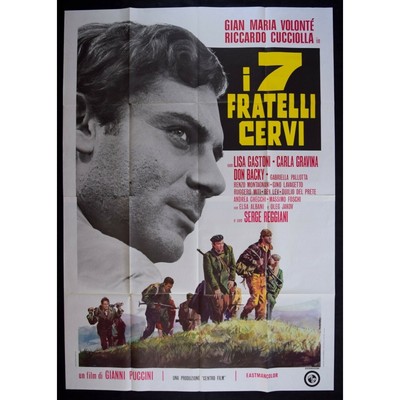 Poster I 7 Fratelli Cervi Gian Maria Volonté Lisa Gastoni Don Backy ...