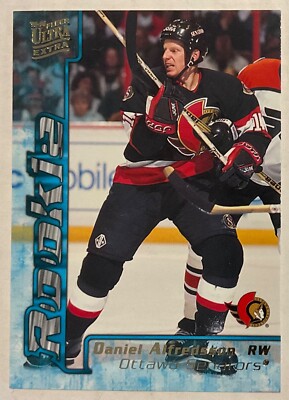 1995-96 DANIEL ALFREDSSON FLEER ULTRA EXTRA ROOKIE CARD RC #329 OTTAWA ...