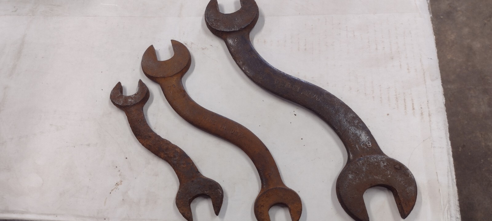Vintage S curved drop forged wrench set | eBay