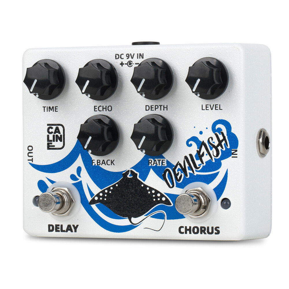 Caline Guitar Effect The Devilfish Chorus/Delay Effector Pedal DCP-03 9V | eBay