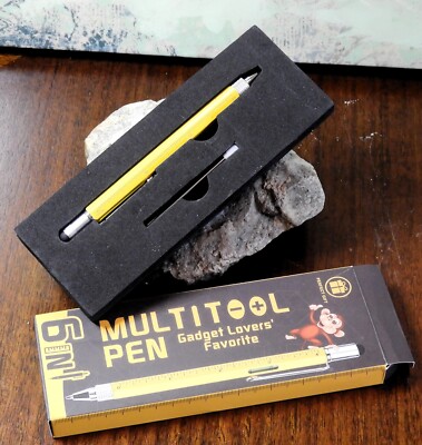 6 in 1 multitool pen monkey on the picture yellow pen ruler bubble ...