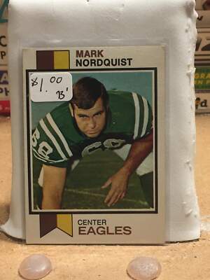 1973 Topps Football #212 Mark Nordquist Philadelphia Eagles | eBay