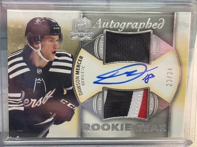 2021-22 The Cup Dawson Mercer Autographed Rookie Gear Patch Auto Card ...