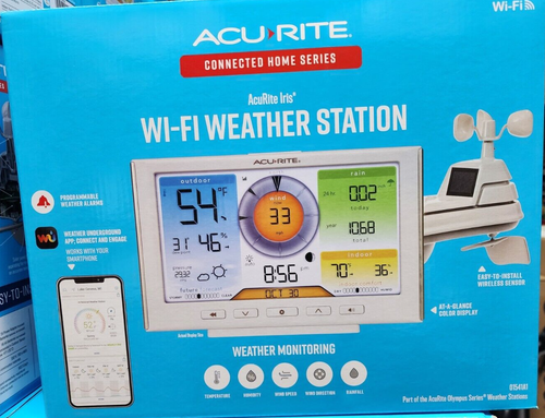 AcuRite Iris PRO+ Weather Station Center w/ Wi-Fi Display to Weather ...