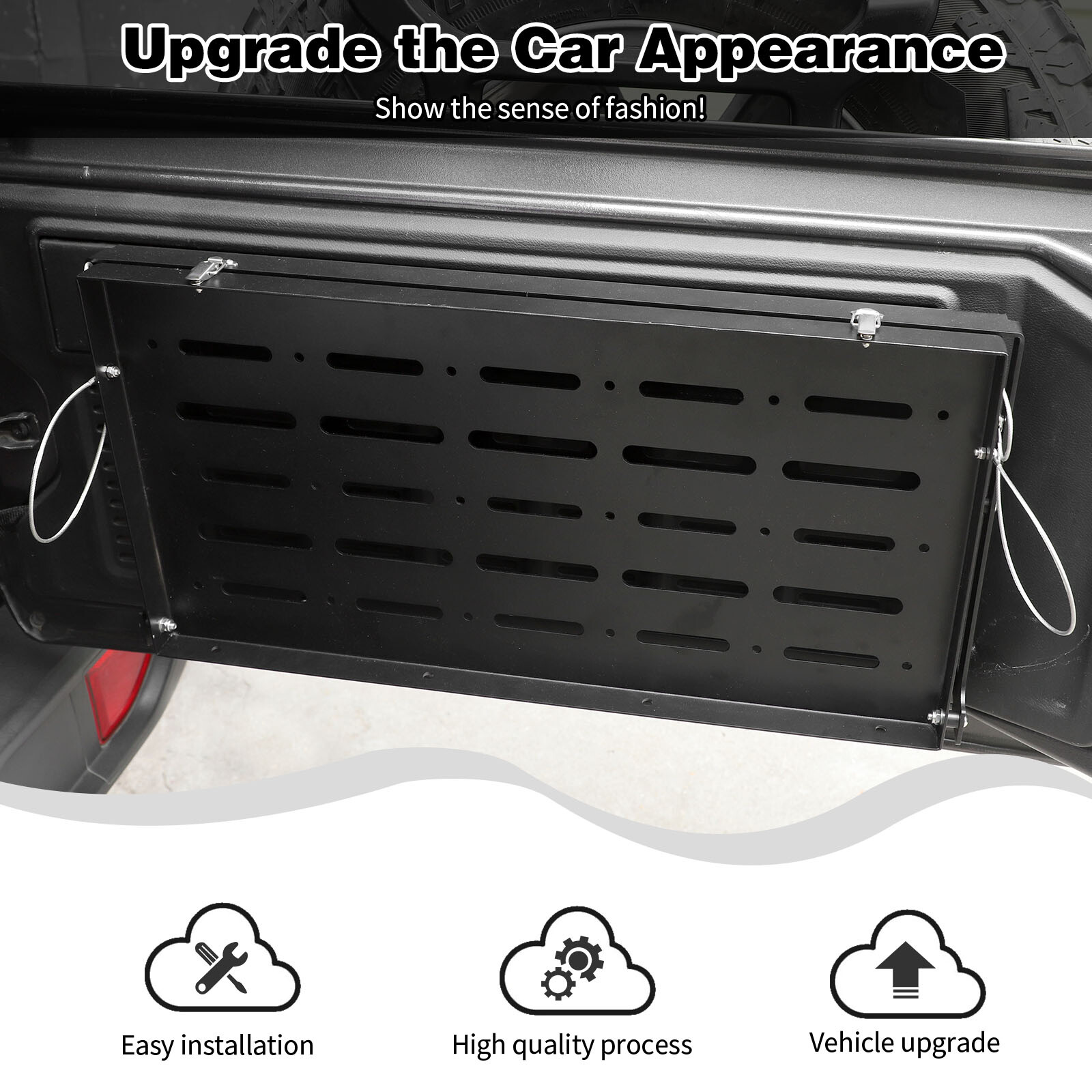 DUAL-Layer Tailgate Table Shelf Panel For Jeep Wrangler JL 2018 19 20 ...
