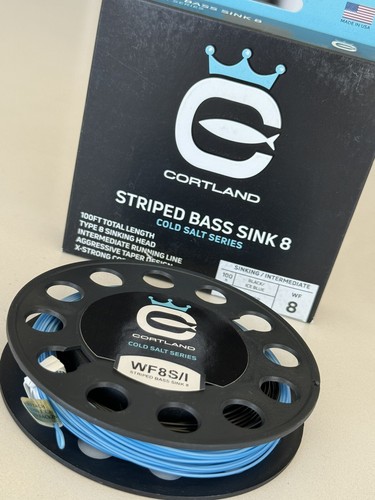 **CORTLAND** 🔥 STIPED BASS SINKING/ INTERMEDIATE 8wt FlyLine!! 🔥 | eBay