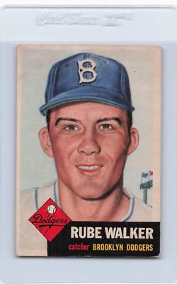 1953 Topps #134 Rube Walker Dodgers VG/EX *DA3251 | eBay