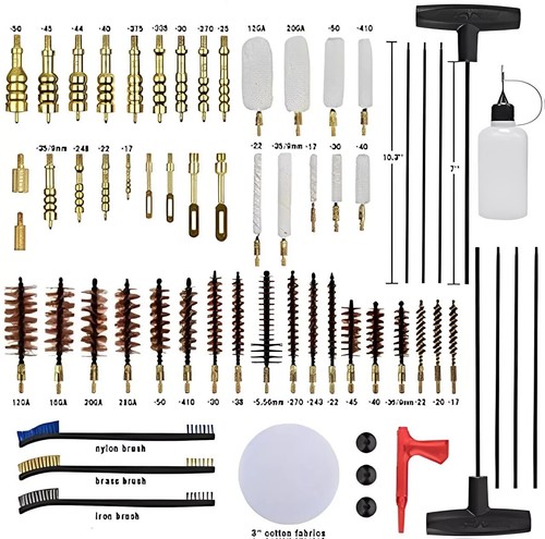 Universal Gun Cleaning Kit Rifle Brass Cleaning Kit for Gun Pistol ...