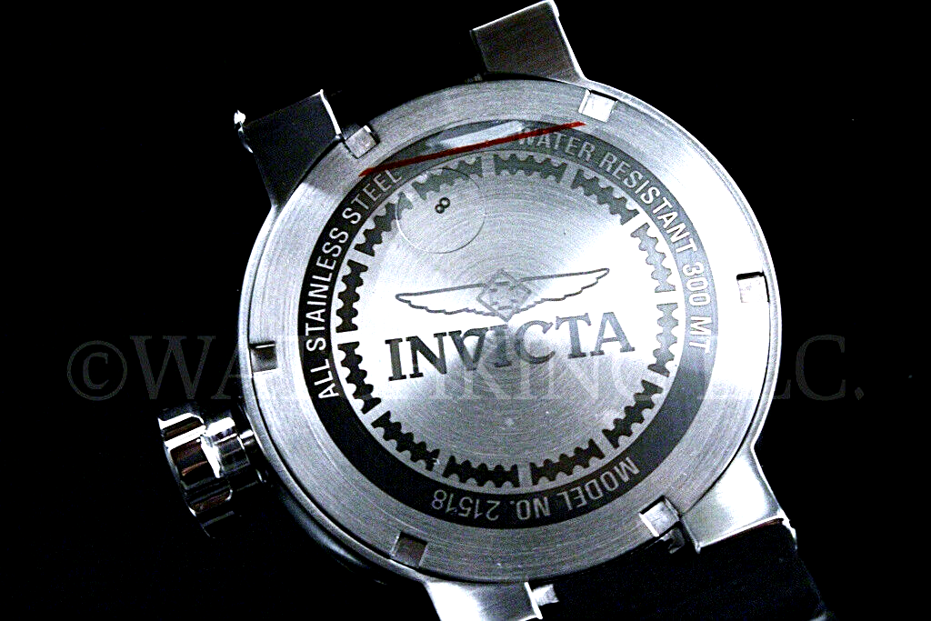 NEW Invicta Men 52MM Grand Pro Diver Blak Dial White Accent SS Black ...